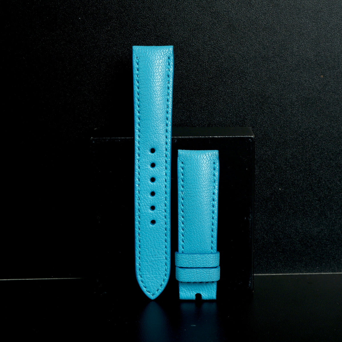 Breitling Avenger Straps - Chevre Iris Blue – Liger Straps