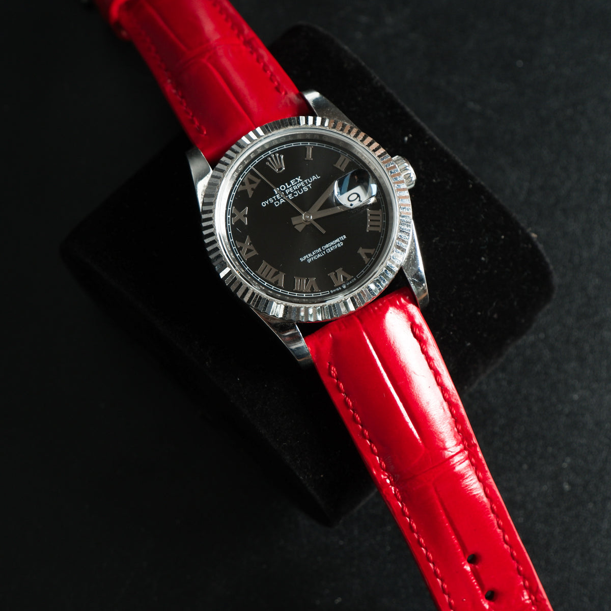 Rolex Datejust Straps - Croco Red – Liger Straps