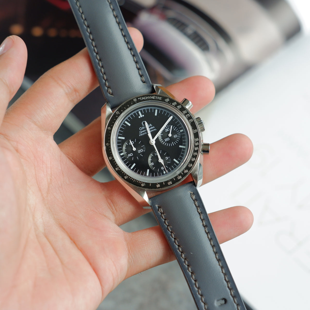 Omega Speedmaster Moonwatch Straps - Dappled Grey – Liger Straps