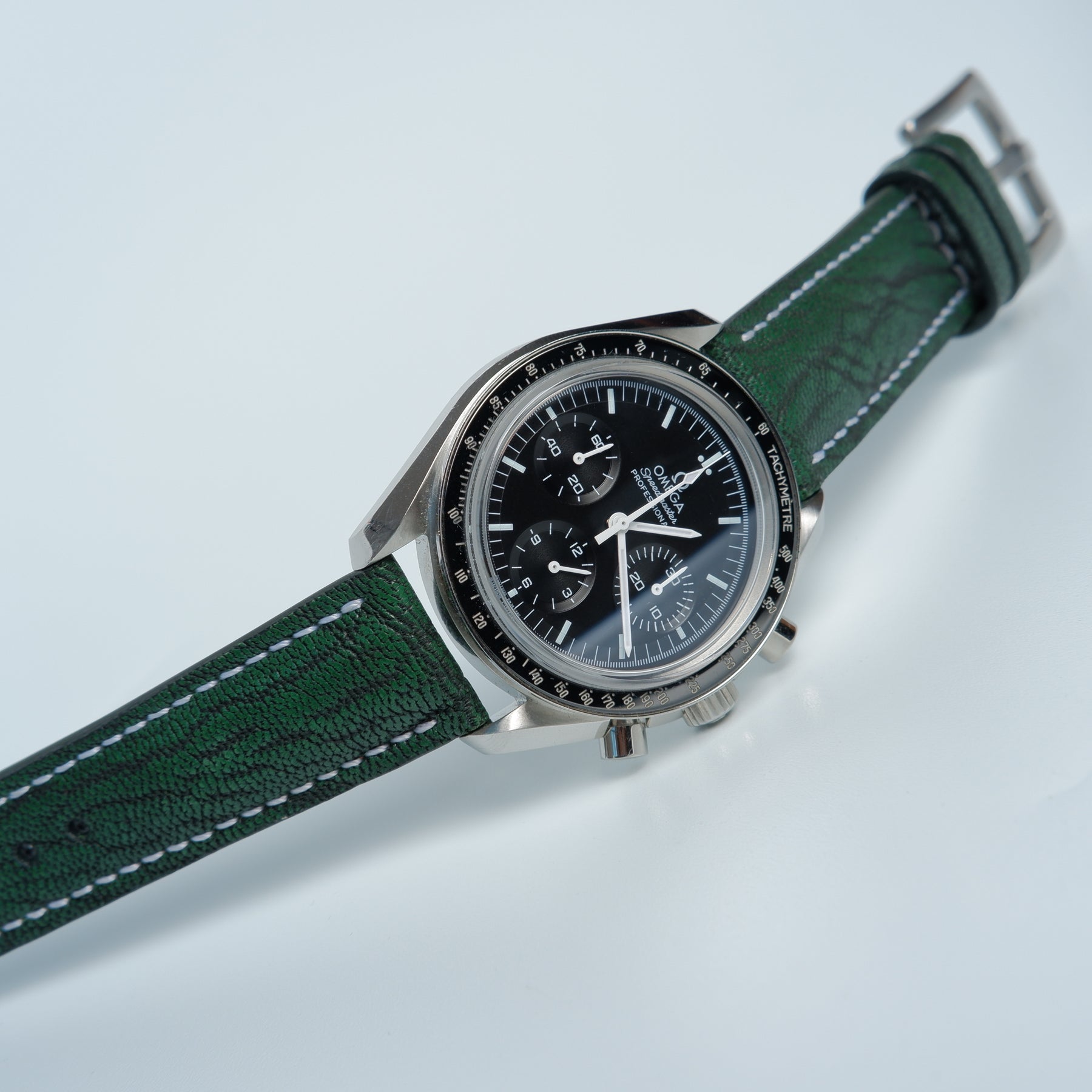 Omega Speedmaster Moonwatch Straps - Elephant Dark Green – Liger Straps