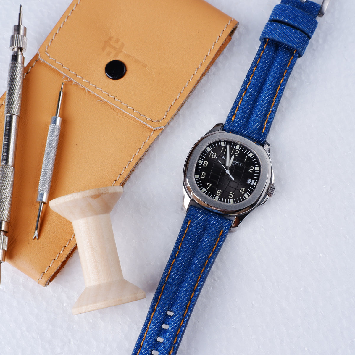 Patek Aquanaut Straps - Phantom Denim – Liger Straps