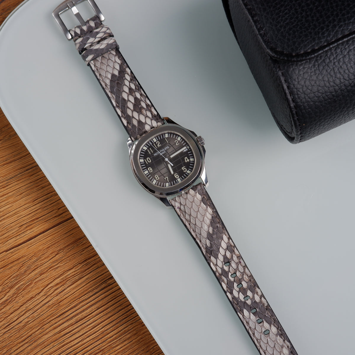 Ready Made 21mm Straps - Python White – Liger Straps