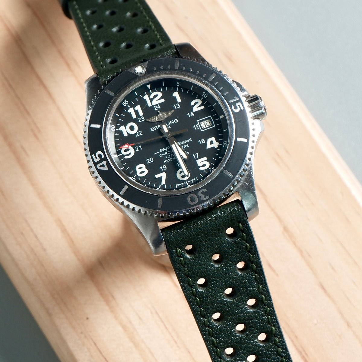 Breitling Super Ocean Straps - Racing Green – Liger Straps