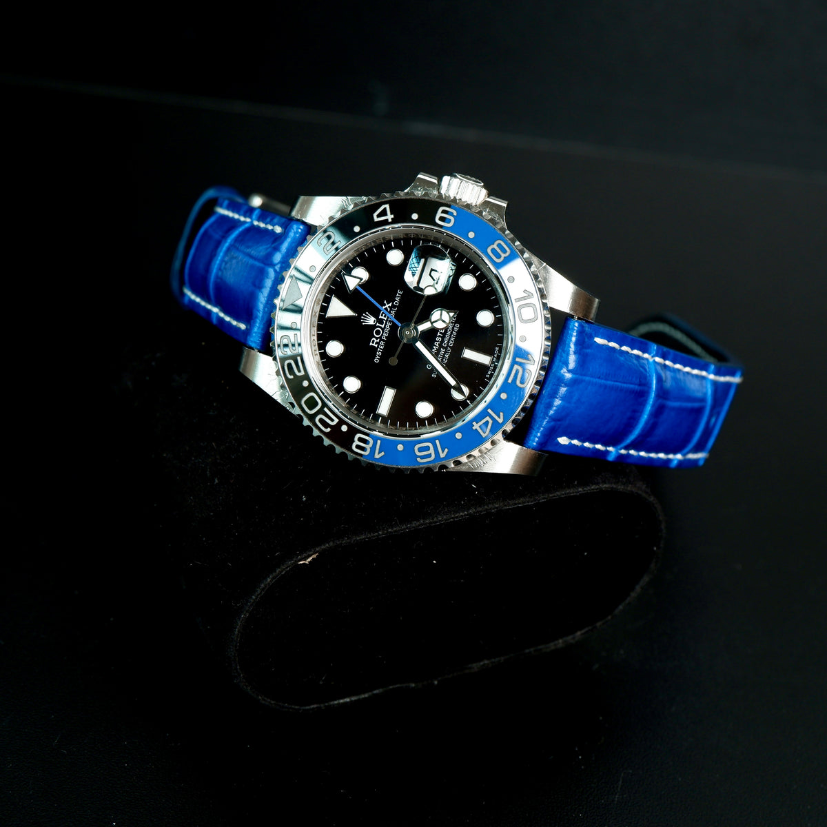 Rolex GMT Master II Batman Straps - Croco Blue Batman – Liger Straps