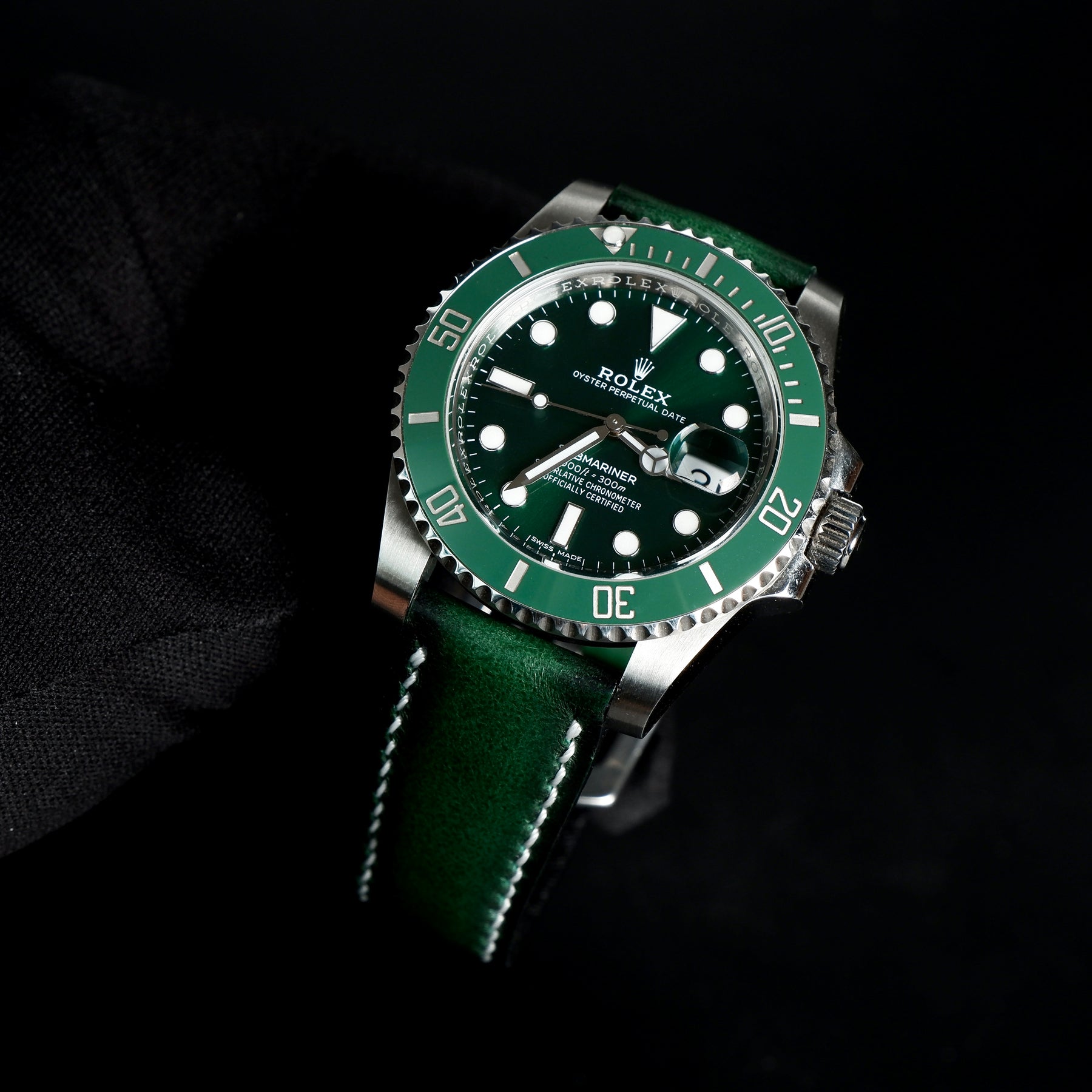 Rolex Submariner Green Hulk Straps - Dappled Green – Liger Straps