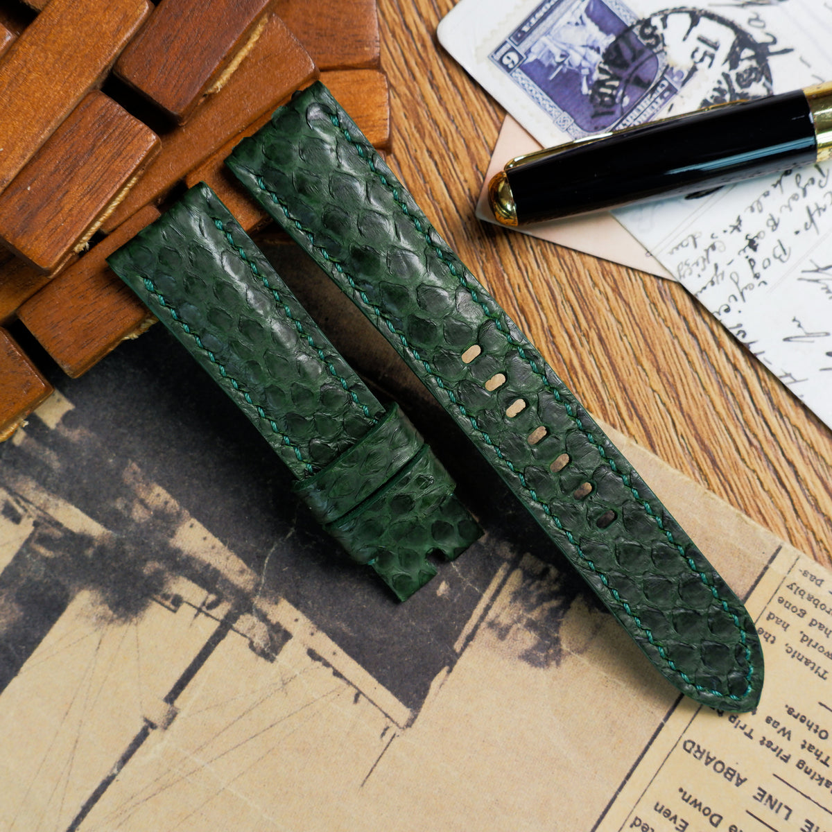 Rolex GMT Master II Straps - Python Dark Green – Liger Straps