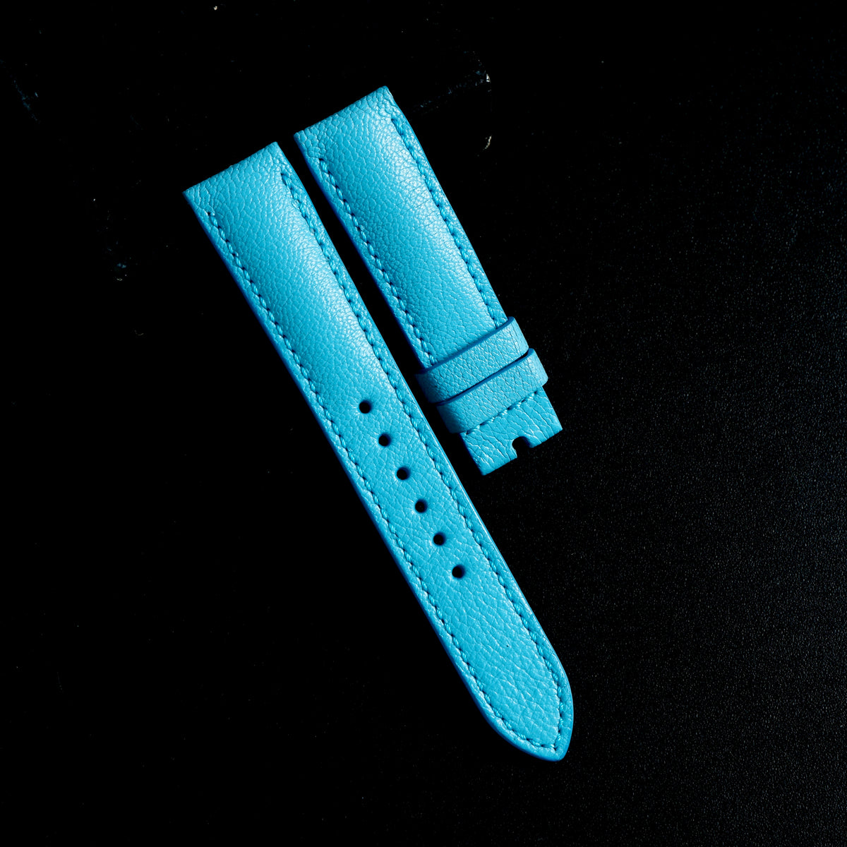 Ready Made 20mm Straps - Chevre Iris Blue – Liger Straps