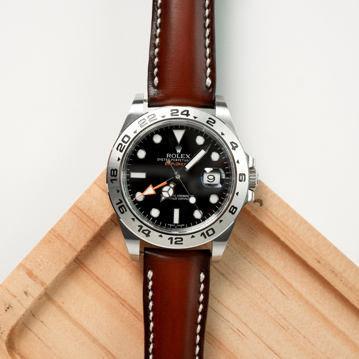 Rolex Explorer Straps - Dappled Red – Liger Straps