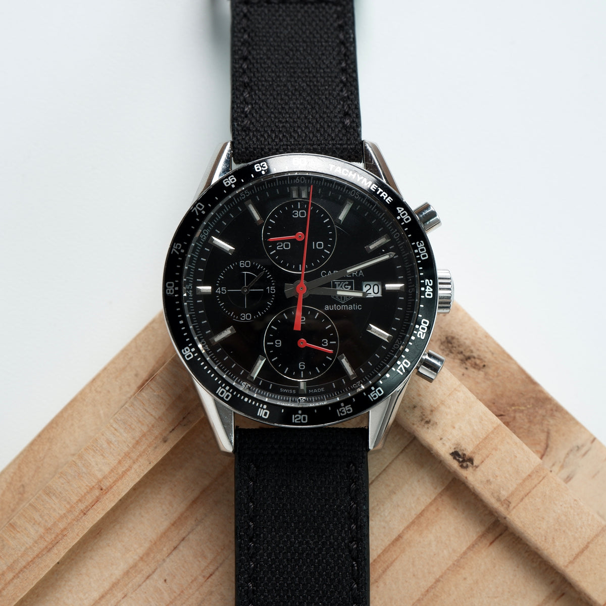 Tag Heuer Carrera Straps - Velcro Canvas Black – Liger Straps