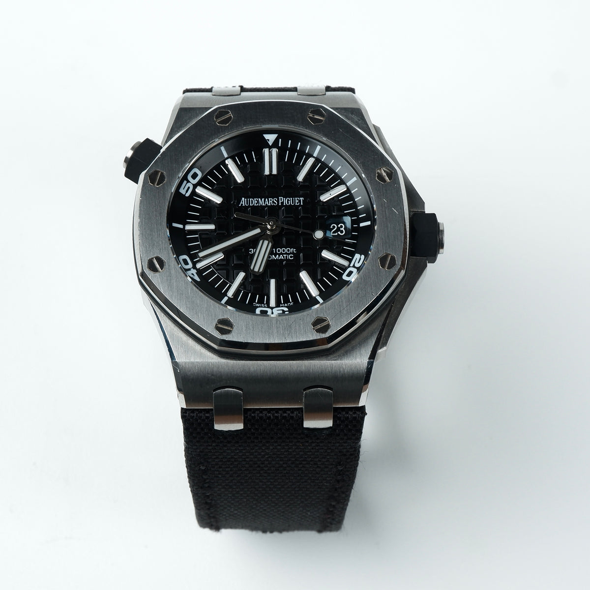 AP ROO Diver Straps - AP Canvas Black – Liger Straps