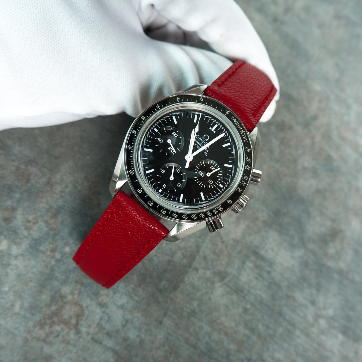 Omega Speedmaster Moonwatch Straps - Chevre Red – Liger Straps