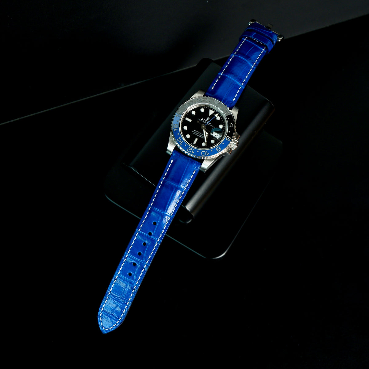 Rolex GMT Master II Batman Straps - Croco Blue Batman – Liger Straps