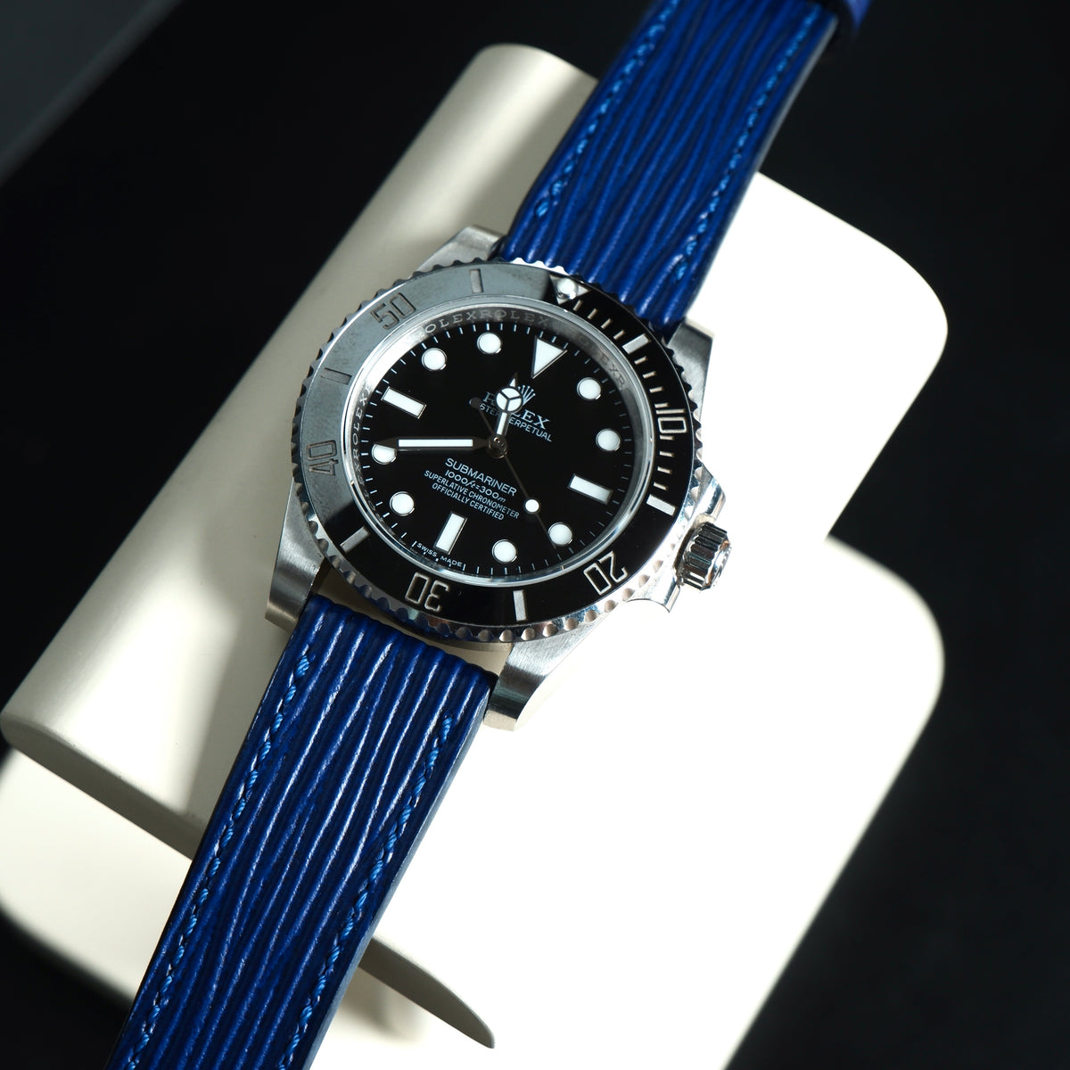 Rolex Submariner Straps - Epi Electric Blue – Liger Straps
