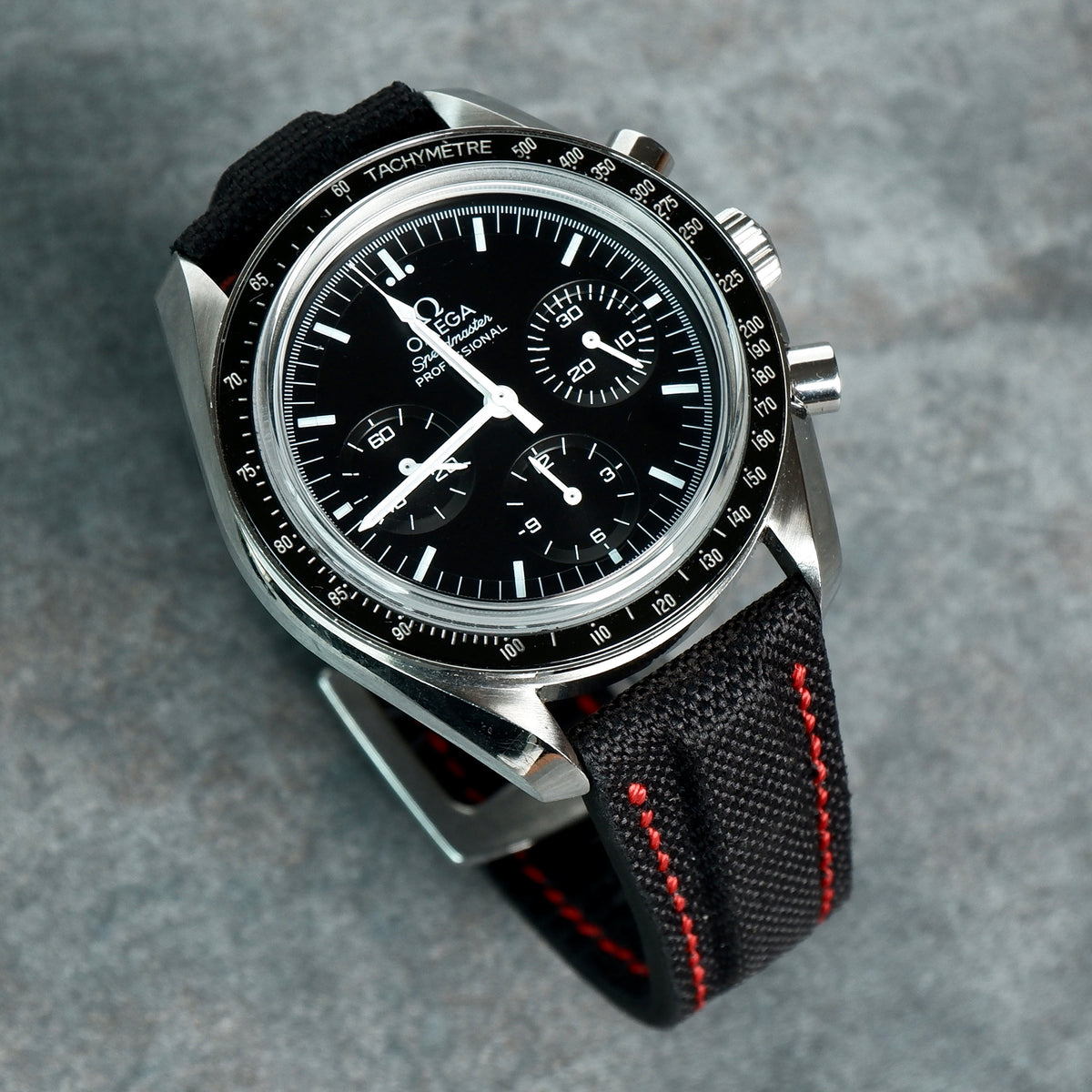 Omega Speedmaster Moonwatch Straps - Canvas Extreme Padded Black ...
