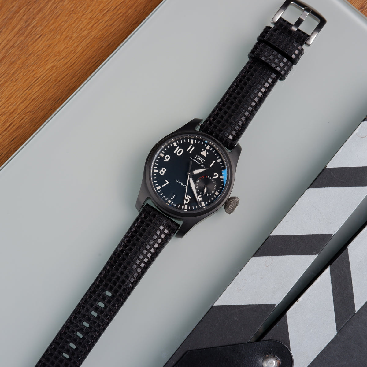 IWC Pilot Straps - Chessboard Black – Liger Straps