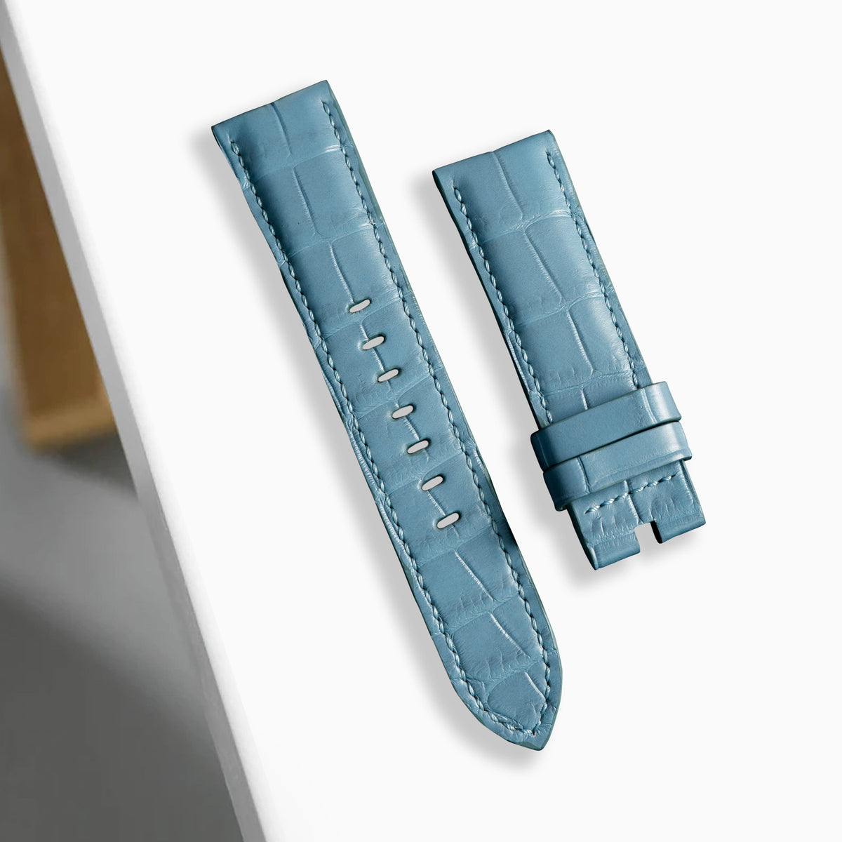 Other Tudor Watches Straps - Croco Aqua Blue – Liger Straps