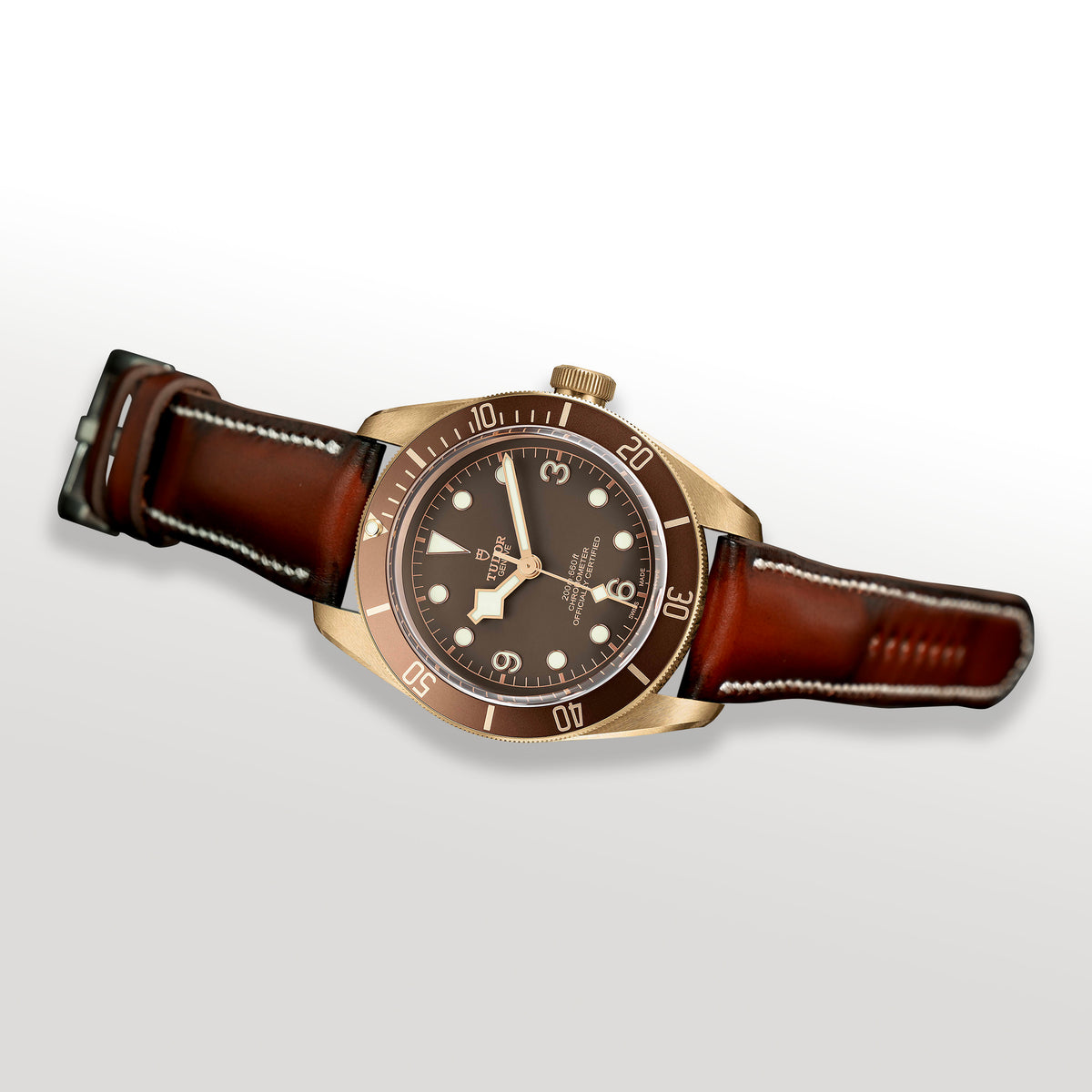 Tudor Blackbay Bronze 43mm Straps - Dappled Red – Liger Straps