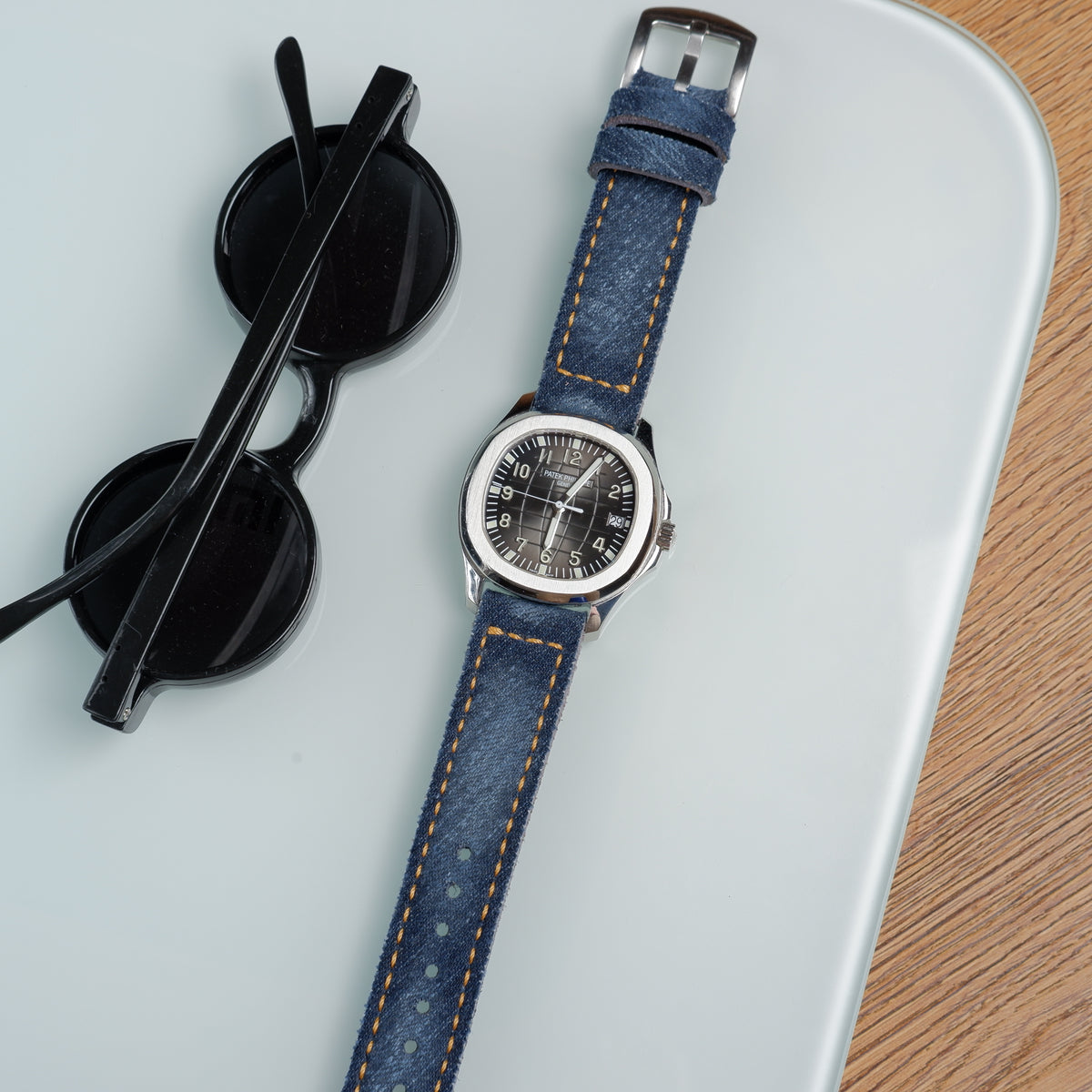 Patek Aquanaut Straps - Denim – Liger Straps