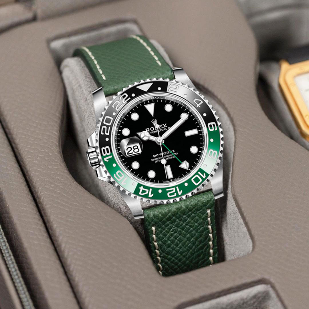 Rolex GMT Master II Straps - Epsom Forest Green – Liger Straps