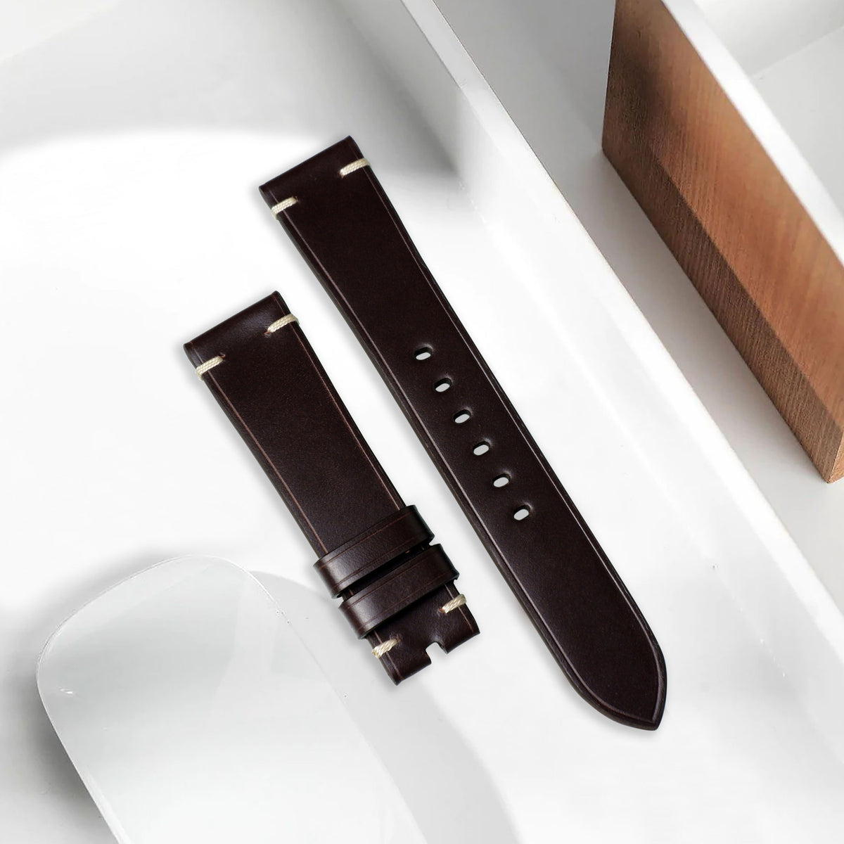 Rolex Sea-Dweller Straps - Minimalist Cordovan Dark Brown – Liger Straps