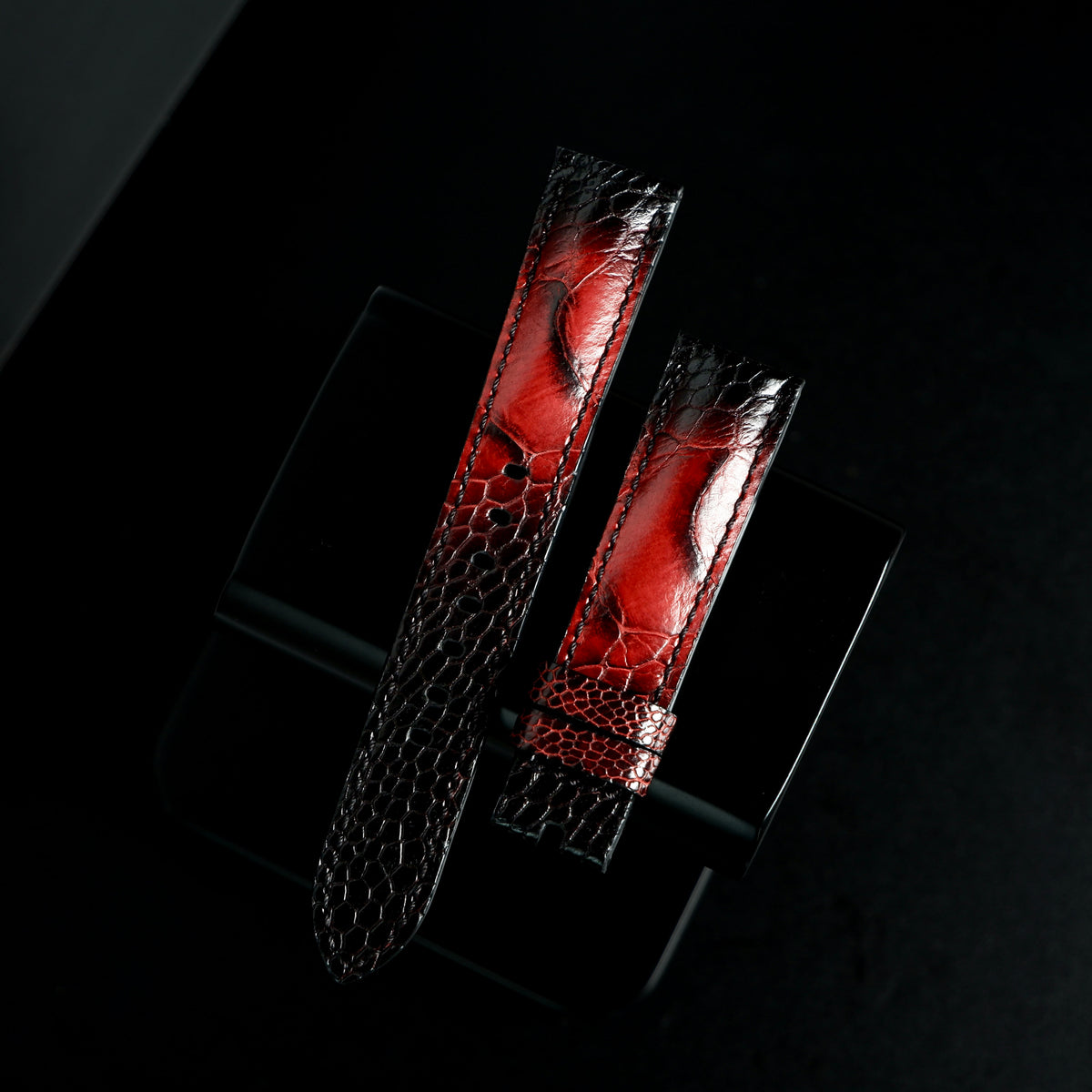 Rolex Sea-Dweller Straps - Ostrich Leg Red Dragon – Liger Straps