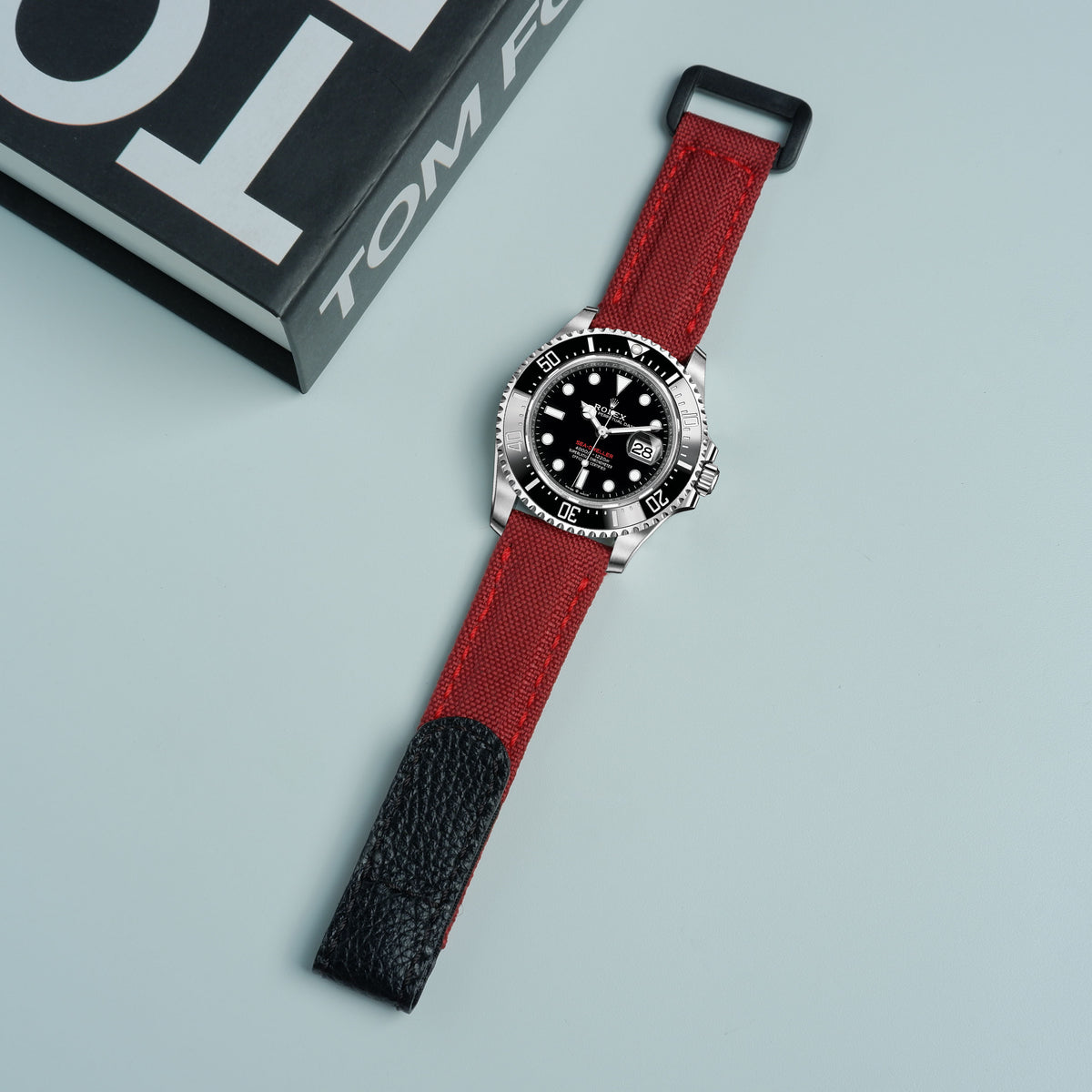 Rolex Sea-Dweller Straps - Velcro Canvas Extreme Padded Maroon – Liger ...